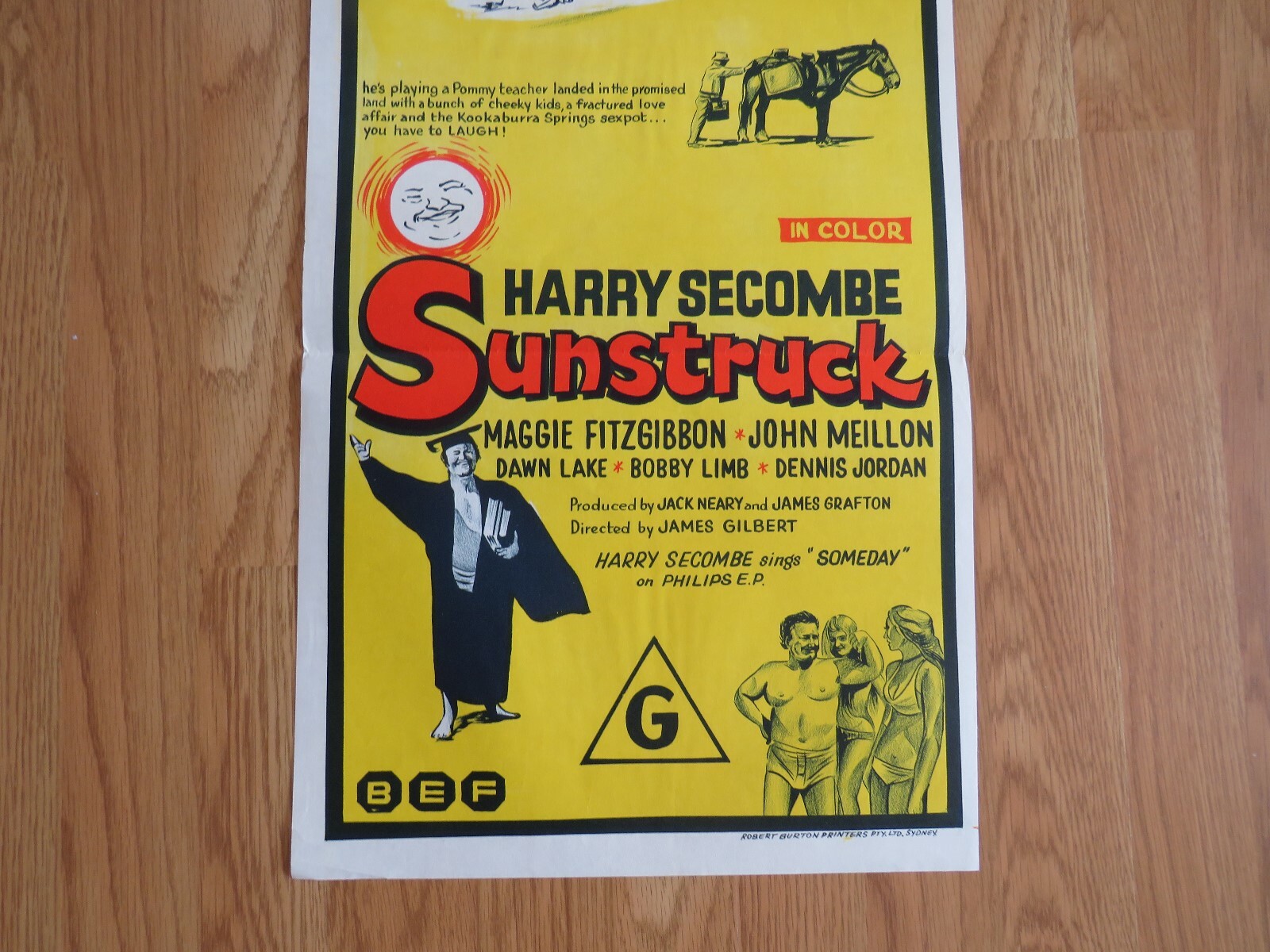 SUNSTRUCK ORIGINAL 1972 CINEMA DAYBILL MOVIE FILM POSTER Harry Secombe RARE | eBay UK