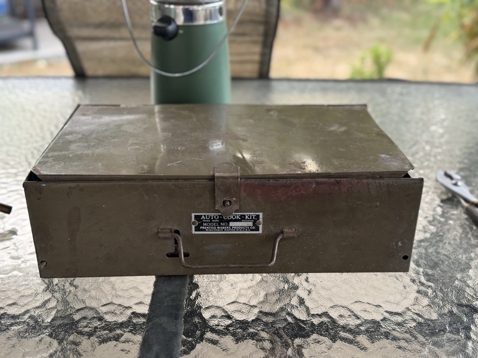 Vintage Prentiss Wabers Model #.8B Auto Cook Kit Military Camp Stove | eBay
