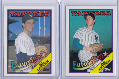 Al Leiter 1988 Topps Baseball Card 18A Error Steve George and Correct ...