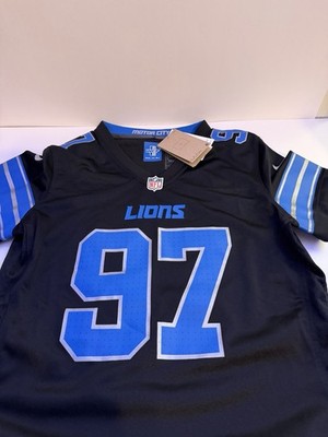 Nike NFL Detroit Lions #97 Aiden Hutchinson On Field Stitched Jersey Sz ...