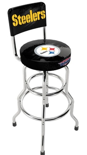 Pittsburgh Steelers NFL Blitz High Back Adjustable Swivel Stool Bar Pub ...