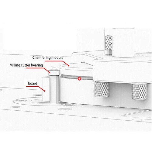 Woodworking Fillet Chamfering Template Tool Quick Change R Angle Arc ...