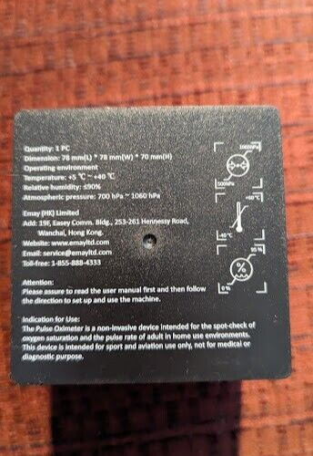 SleepO2 Wrist Recording Pulse Oximeter by EMAY | Continuous Oxygen ...