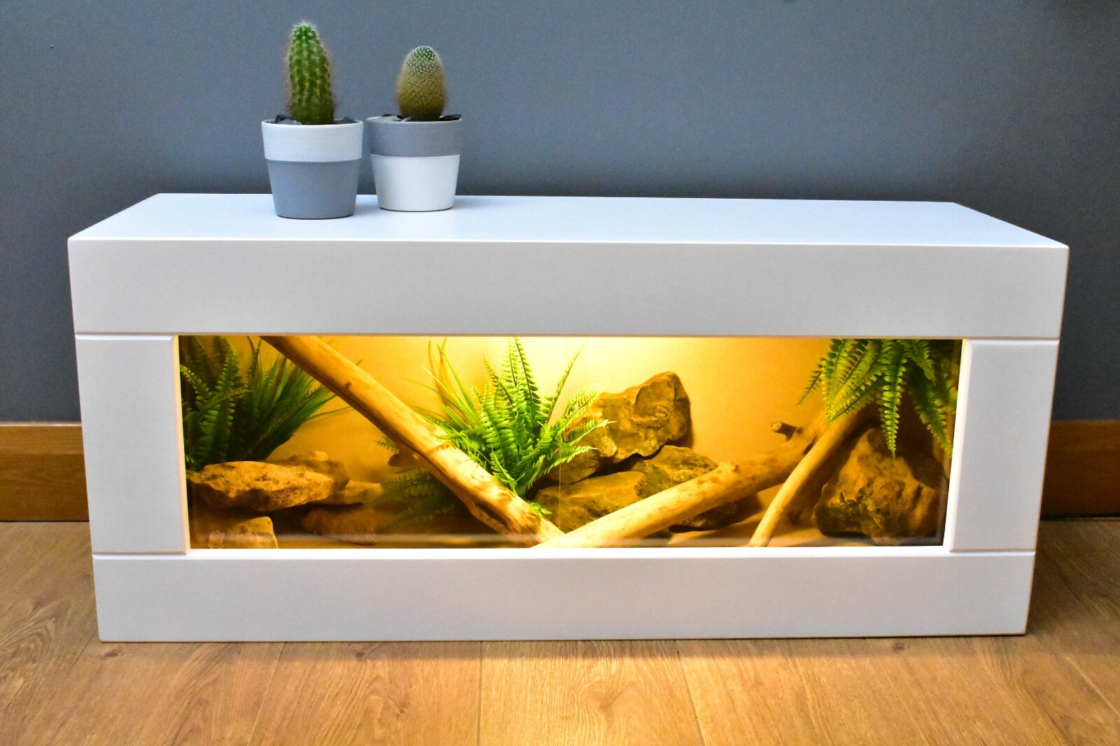 3ft Modern Reptile Vivarium Tanks - LED Light Included | eBay UK