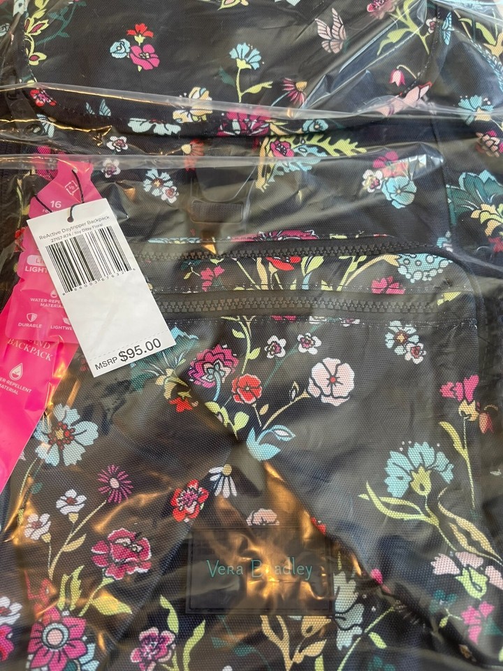 Vera Bradley ReActive Daytripper Backpack - Itsy Ditsy Floral | eBay