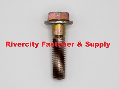 (1) M10-1.5x40 Metric Hex Flange Bolt 10mm x 40mm Screw M10x1.5x40 ...