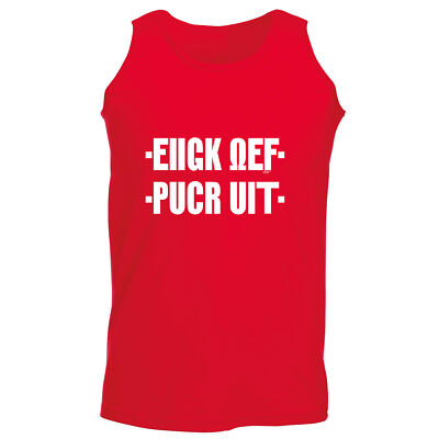F Ck Off Fold Hidden Message Rude - Funny Novelty Singlet Vest Unisex ...