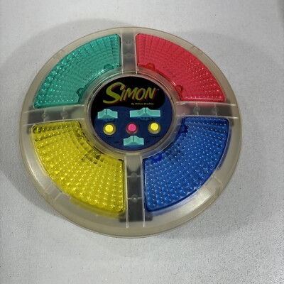 Vintage 1978 Simon Electronic Memory Game Milton Bradley Clear Tested ...