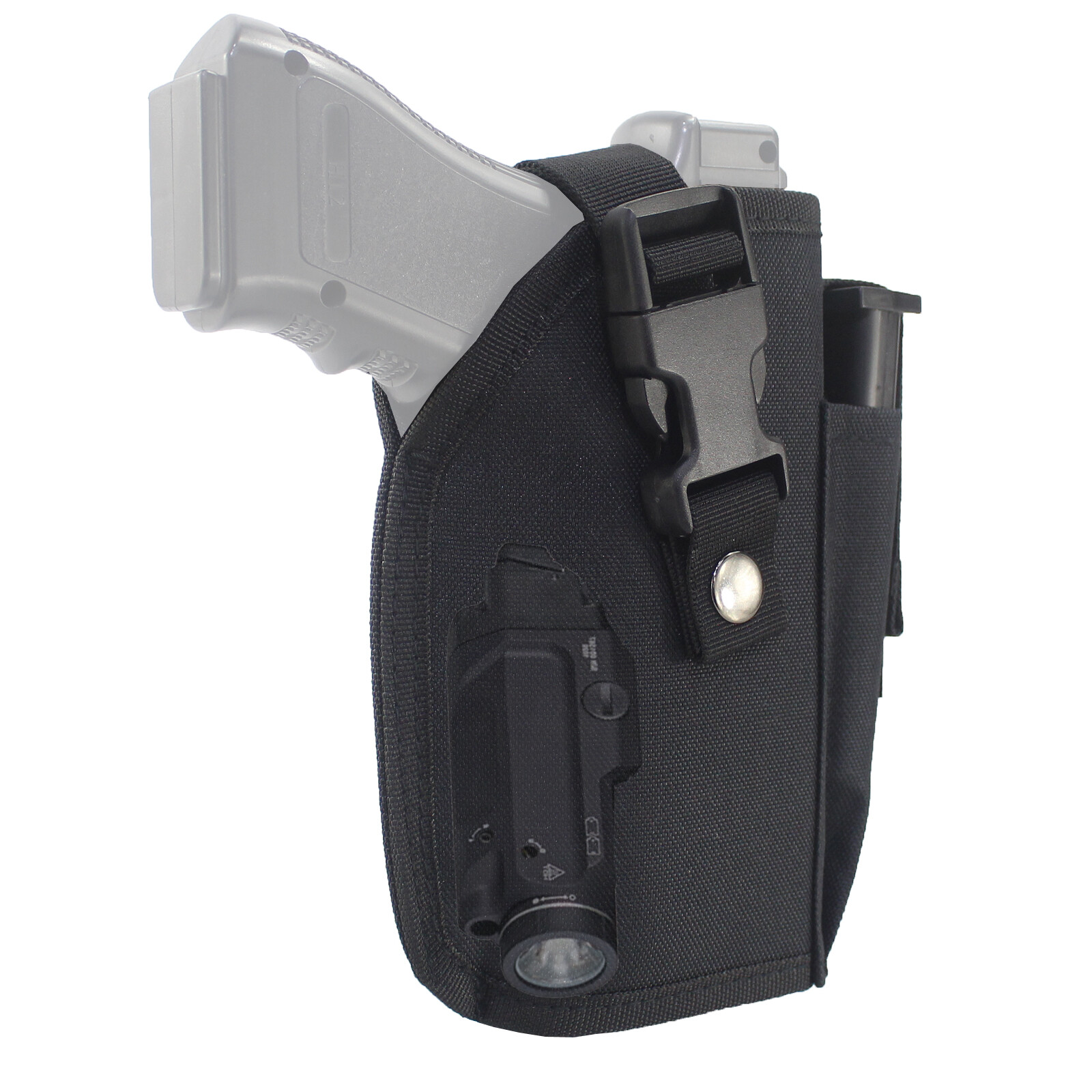 Flashlight Laser/Light IWB OWB Tactical Gun Holster with Mag Pouch ...