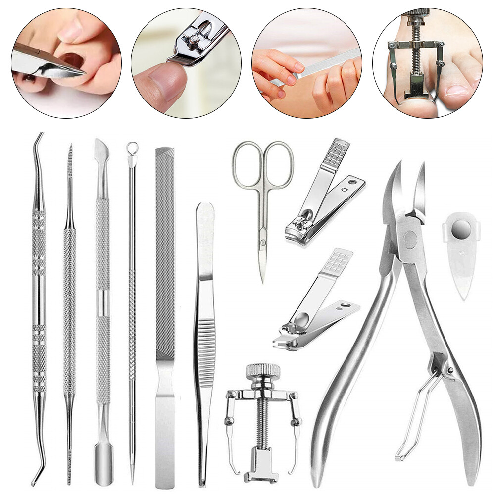 Professional Ingrown Toenail Tool Kit Toe Nail Clipper Set For Pedicure ...