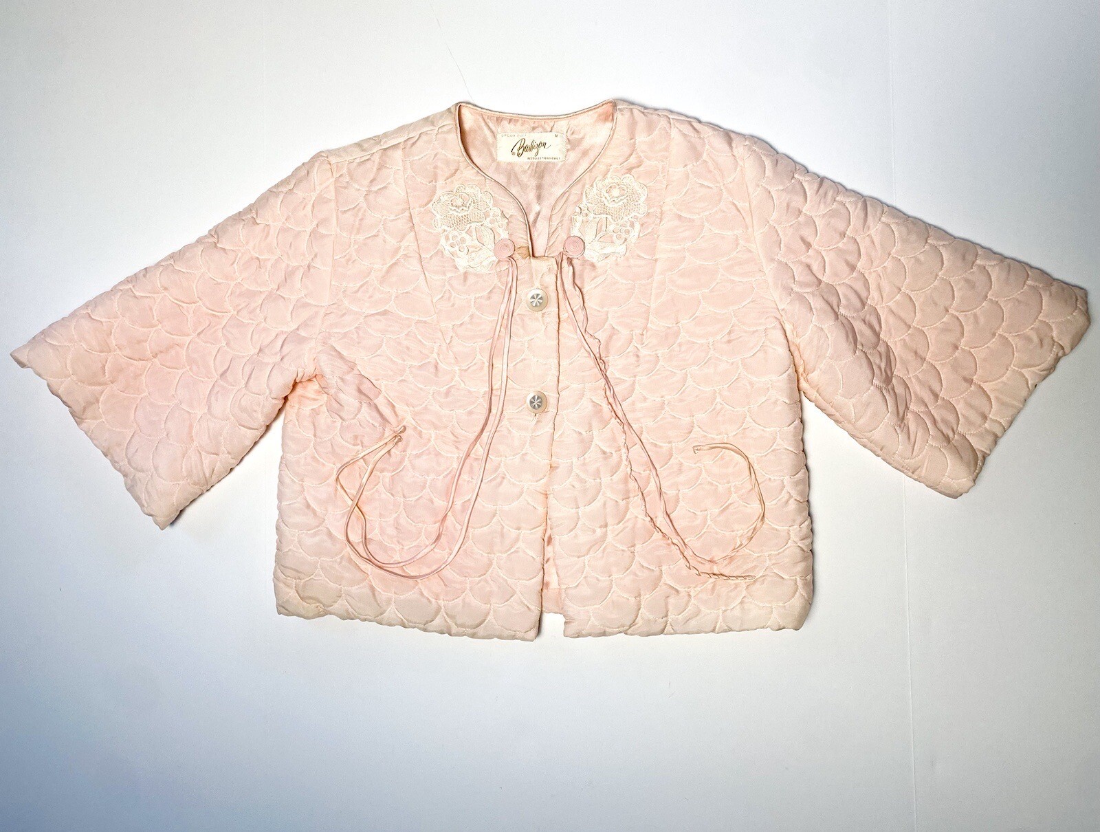 Vintage Barbizon Boudoir Jacket Bed Coat 1960s Dream Puff Pinup Pink ...