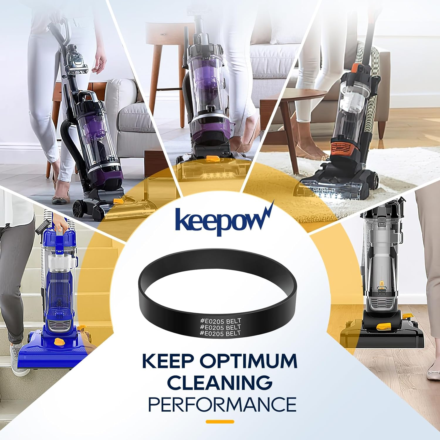 E0205 Vacuum Belt for Eureka Power Speed Vacuum, Replacement Parts for ...