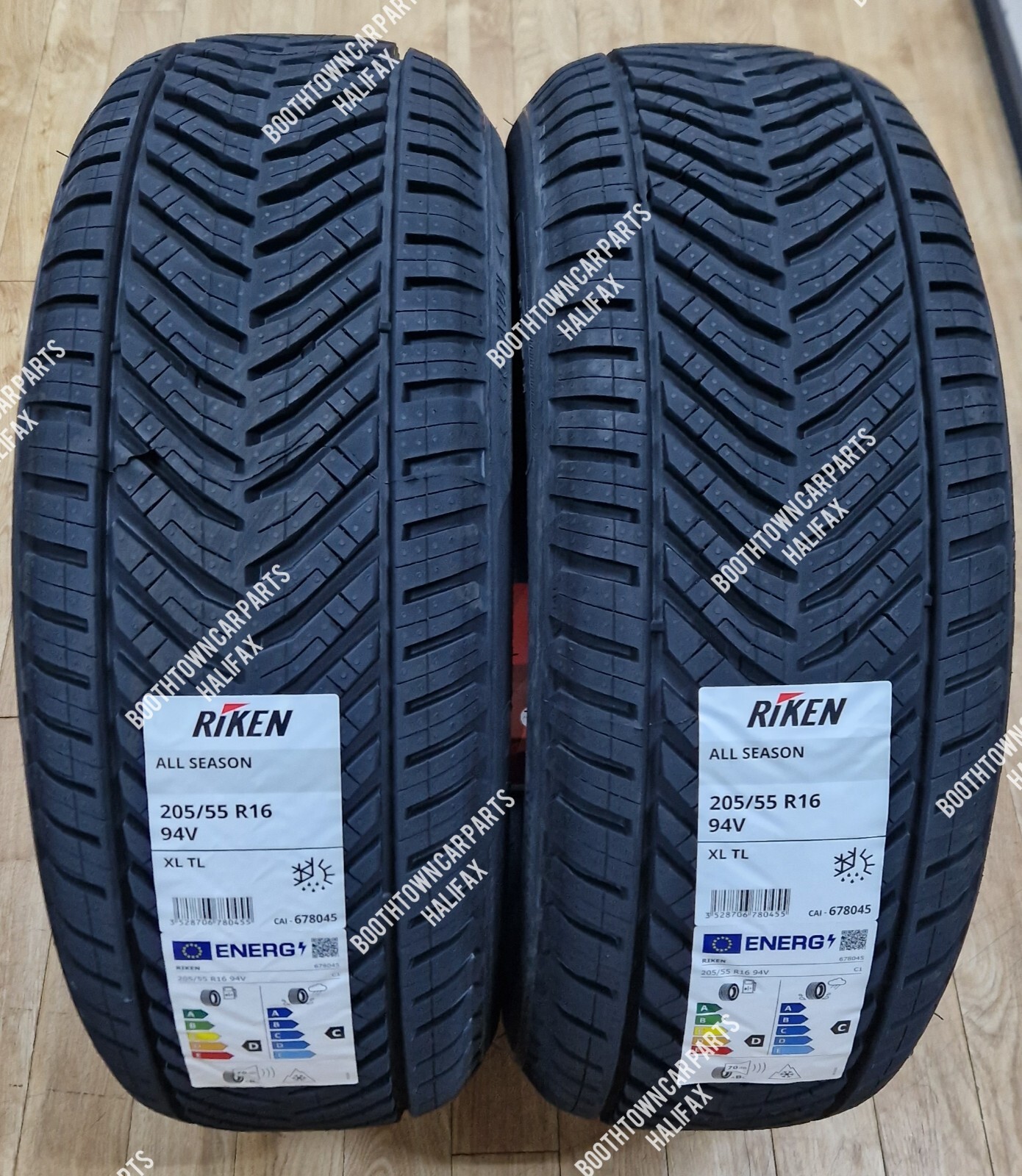 2 x 205 55 16 RIKEN ALL SEASON 94V XL MADE BY MICHELIN TYRES 2055516 ...
