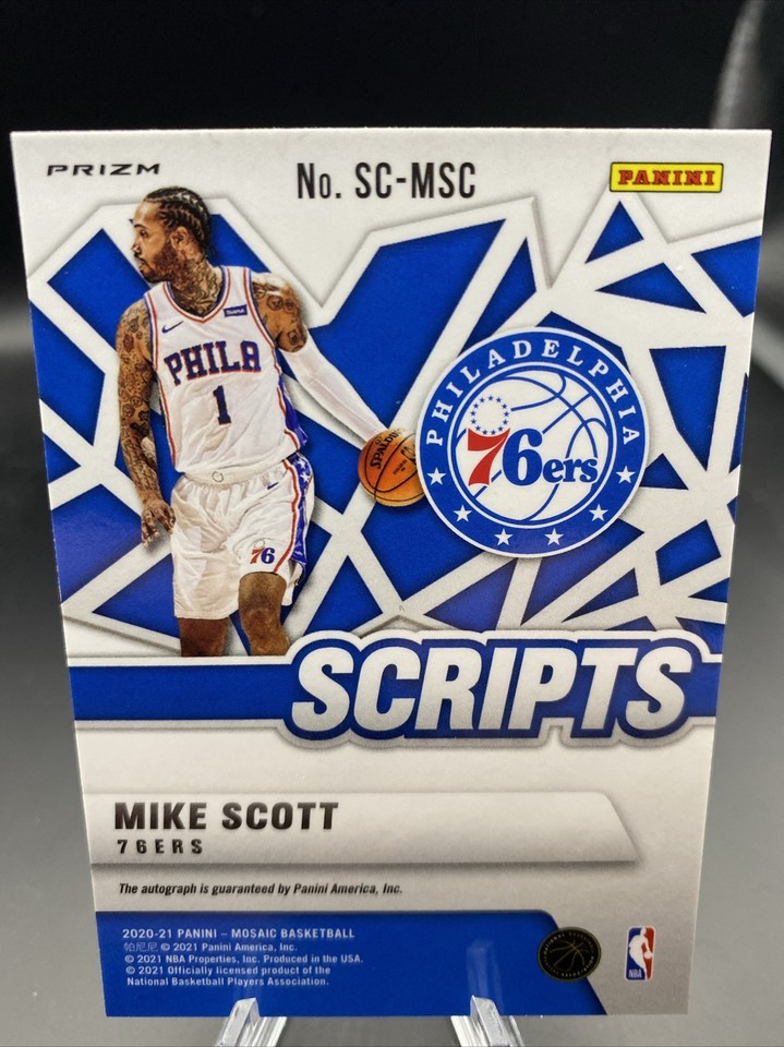 Mike Scott 2020-21 Panini Mosaic Prizm Scripts Auto | eBay