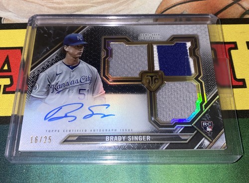 Topps Triple Threads Brady Singer RPA Auto Jersey SSP/25 RC Royals | eBay