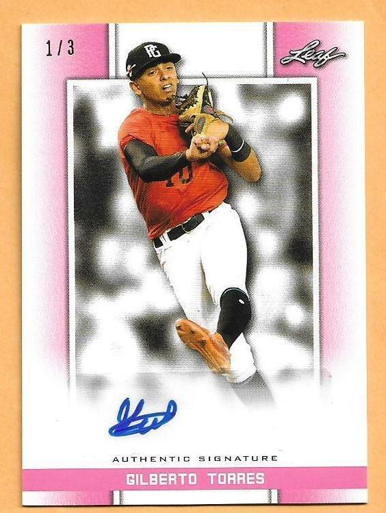 2019 Leaf Perfect Game National Showcase - Autographs Gilberto Torres # ...
