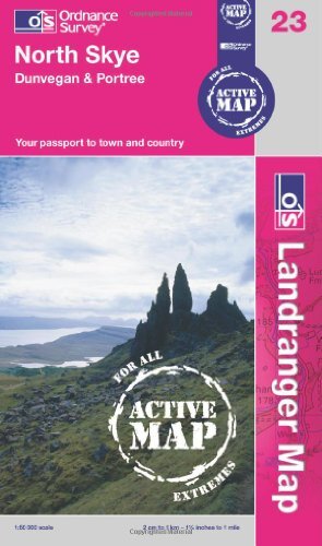 North Skye Dunvegan and Portree (os Landranger Map Active) by Ordnance ...