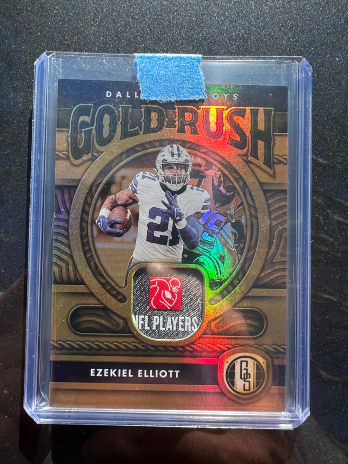 2022 Ezekiel Elliott 1/1 gold standard nfl players jersey patch card | eBay