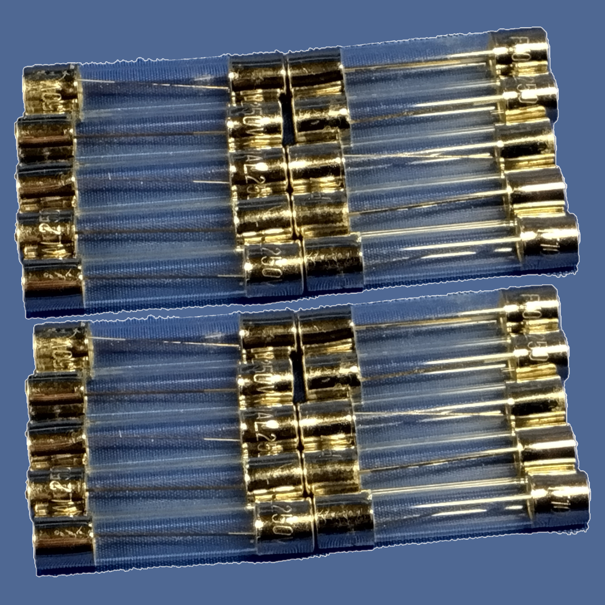 Glass Fuse 20-Pack 10A 250V Fast Blow S - 6x30mm (F10AL250V) For ...