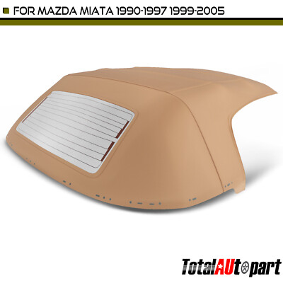 Tan Convertible Soft Top for Mazda Miata 1990-1997 99-05 w/ Glass ...