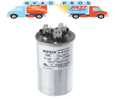Carrier Bryant Payne HC98JA046 Replacement Run Capacitor 45uf + 5uf ...
