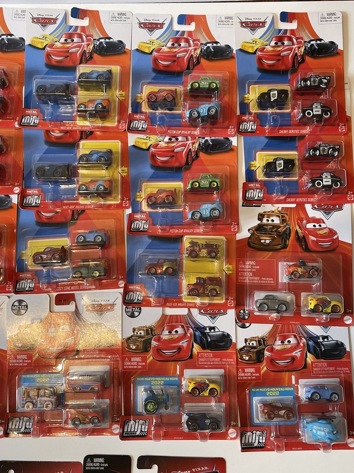 Disney Pixar Cars Mini Racers Lot of 145 Cars 10 pack & 45 x3 packs NIB ...