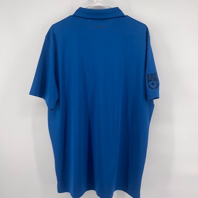 Travis Mathew Golf Polo Shirt Patriotic Stars Shield Logo XL | eBay