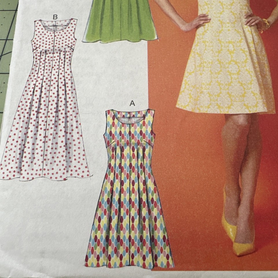 McCall's Sewing Pattern M6958 Dress Misses Tucks Loose Fit Easy Size 8 ...