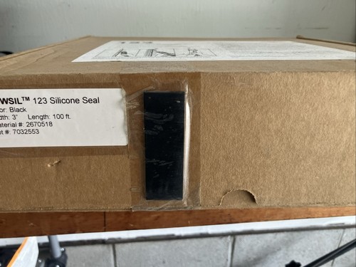 DOWSIL 123 Silicone Seal Black Width 3” Length 100ftMaterial ...