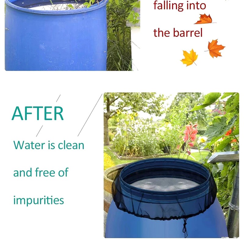 Mesh Cover Netting For Rain Barrels Water Collection Buckets Anti ...