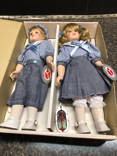 Two Beautiful Vintage Delton's Fine Collectable Porcelain Dolls.Style ...