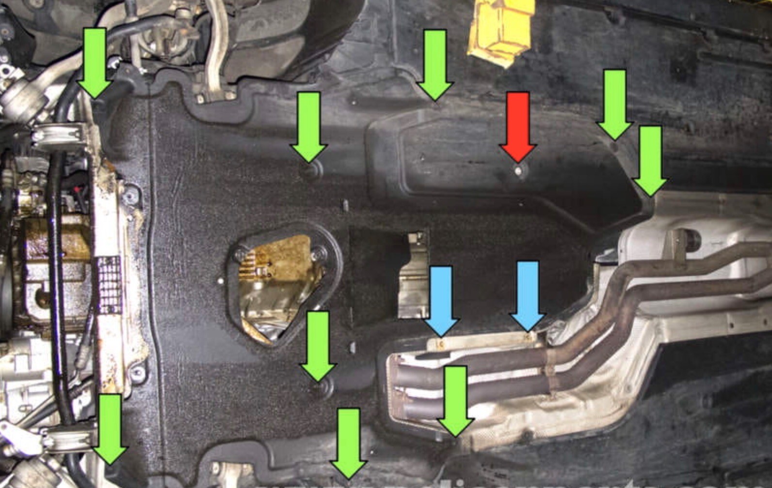 BMW 5 Series E60 E61 Engine & Gearbox Under Tray Shield 21x Clips ...