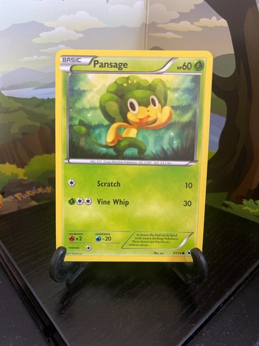 Pansage 7/114 - Black & White - Common - Pokemon Card TCG - LP | eBay