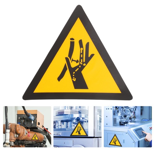 Warning Sign Reflective Sticker Machine Danger Caution Stickers | eBay UK