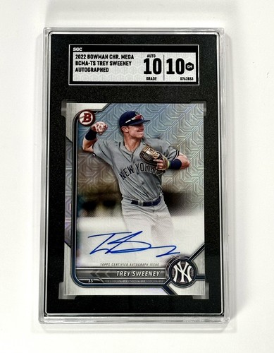 2022 Bowman Chrome Mega Box Trey Sweeney Mojo Refractor #BCMA-TS AUTO ...