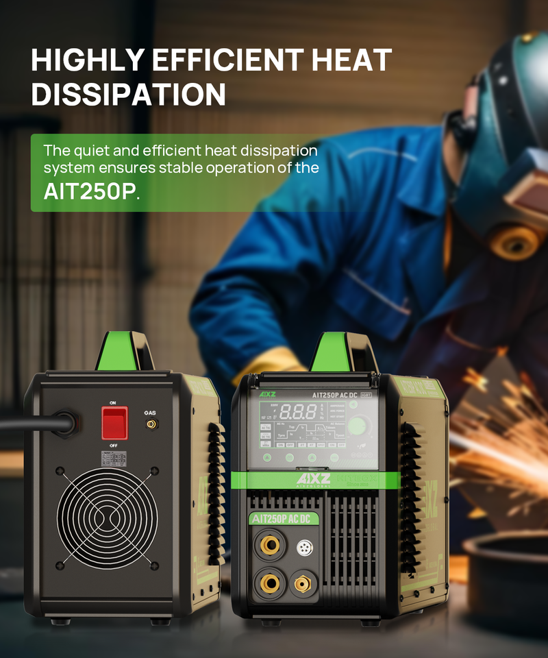Real 250Amp 5IN1 TIG Welder AC DC TIG HF/Pulse TIG MMA Aluminum Welding ...