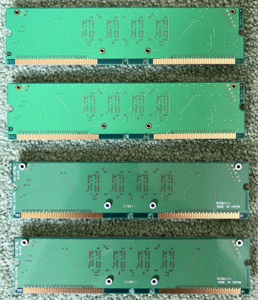 256MB (4x64MB) PC-800 Rambus RIMM (RDRAM) 800Mhz 184-Pin Non-ECC RAM w ...