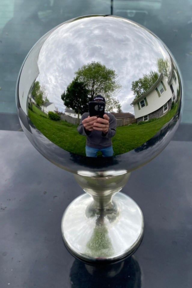 19th C. Mercury Glass Butler Ball / Gazing Ball, Rare. 10" | eBay