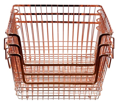 Stackable Storage Basket Metal Wire Kitchen Vegetable Fruit Organizer 1 ...