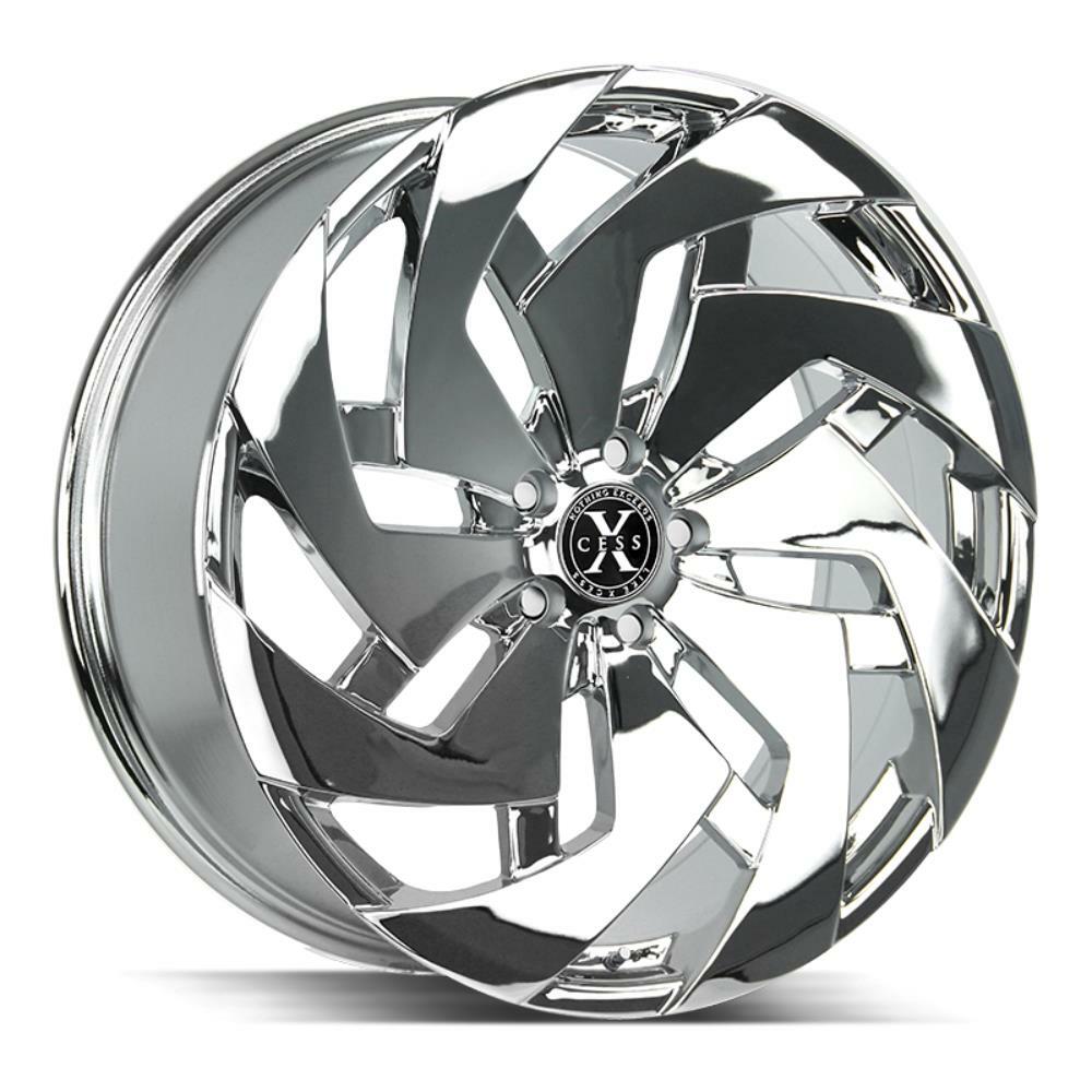 22 inch 22x9 Xcess X04 Chrome wheels rims 5x120 +25 | eBay