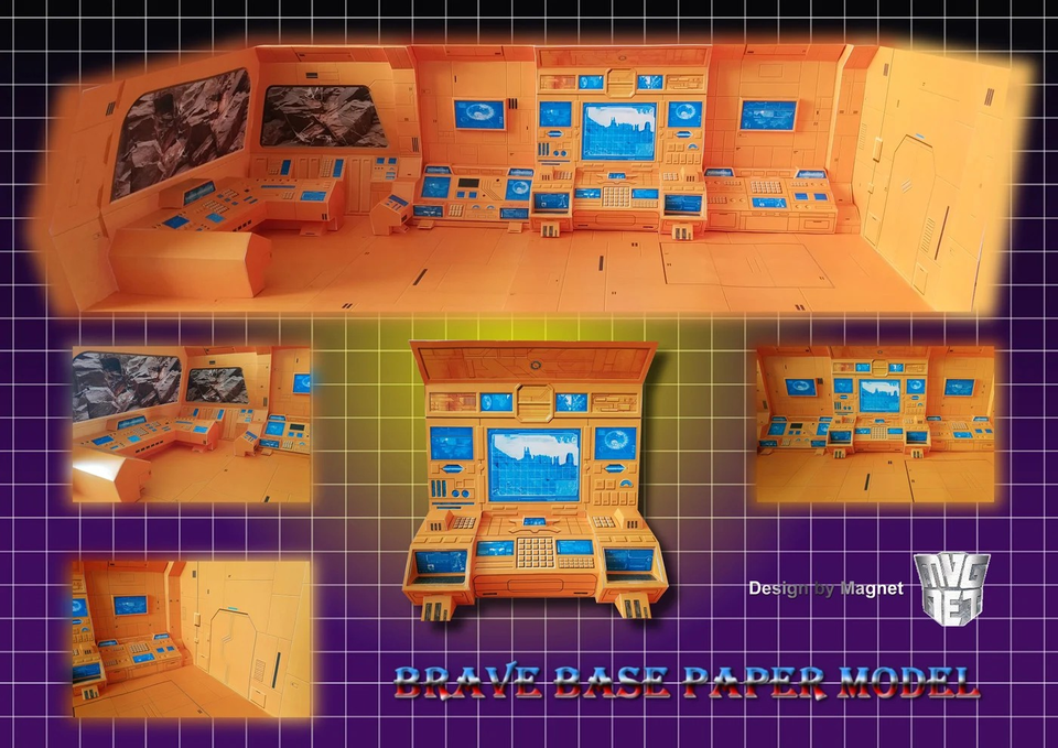 Transformers Cardboard Diorama Display Stand Autobots and Decepticons ...