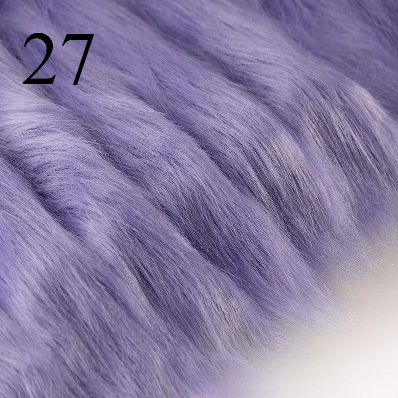 1M Long Plush Furry Fabric DIY Background Doll Faux Fur Fabric Sew ...