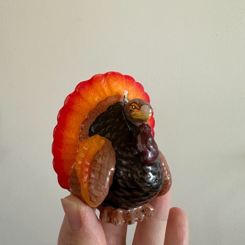 VTG Mini Turkey Thanksgiving Candle 90’s Harvest Fall Cottagecore ...