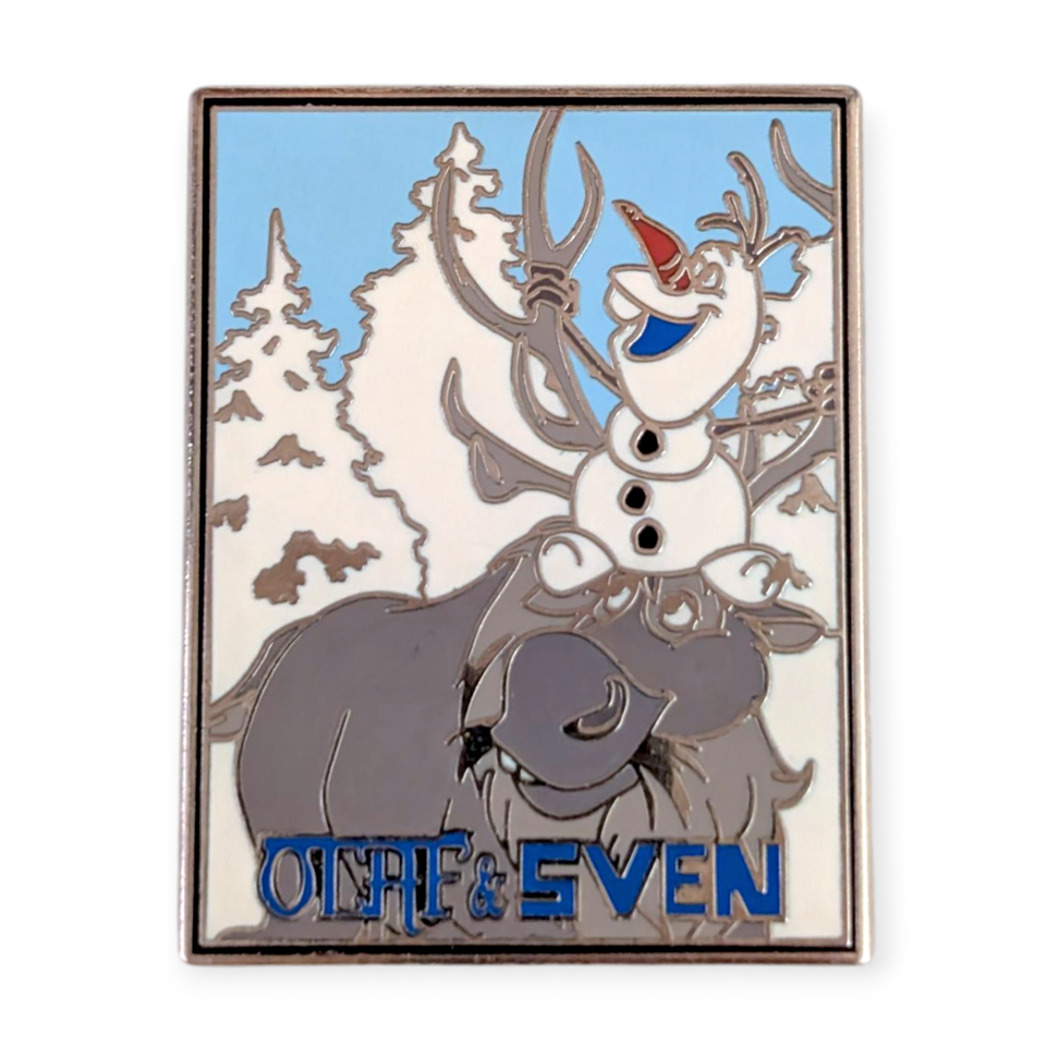 Frozen Retro Disney Pin: Olaf and Sven | eBay