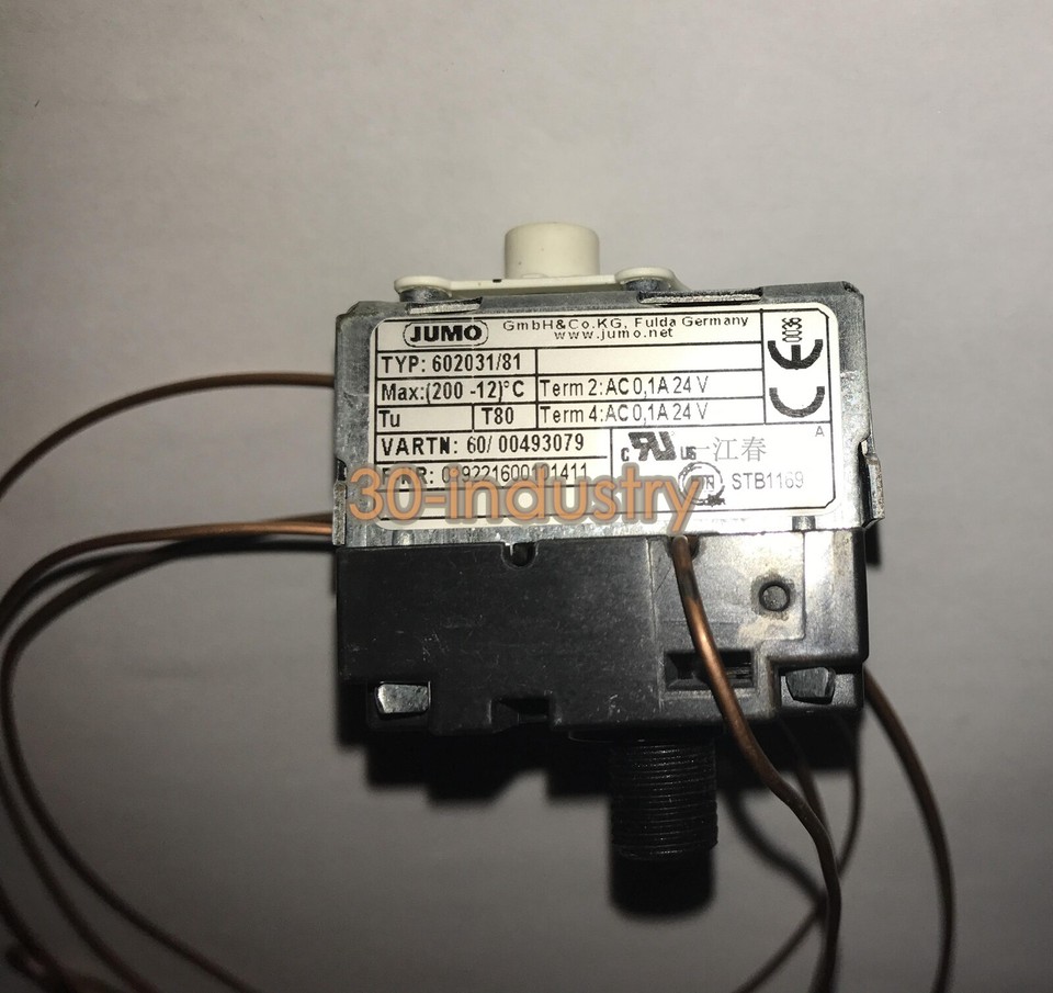JUMO Temperature controller 602031/81 Temperature switch Oil ...