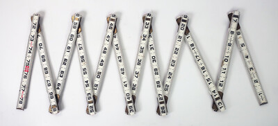 Vtg Lufkin Rule 062 CME Red End Folding Ruler Yard Stick 6' / 2M ...