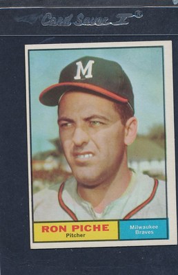 1961 Topps #061 Ron Piche Braves EX 61T61-22216-2 | eBay