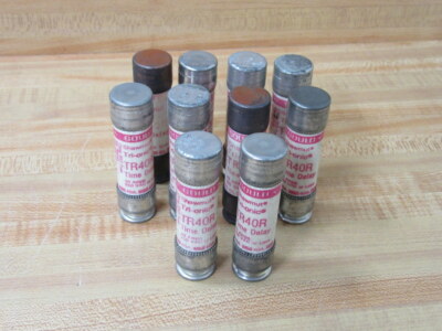 Gould Shawmut Ferraz TR40R Fuse Cross Ref 4YZE3 (Pack of 10) | eBay