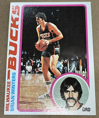 1978-79 TOPPS #76 BRIAN WINTERS BUCKS NBA BASKETBALL CARD SET BREAK ...