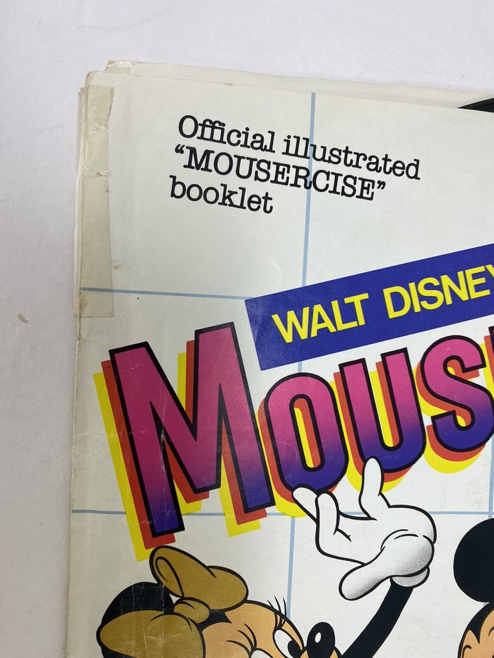 Walt Disney 'Mousercise' & Booklet LP Mickey Mouse Minnie Mouse | eBay